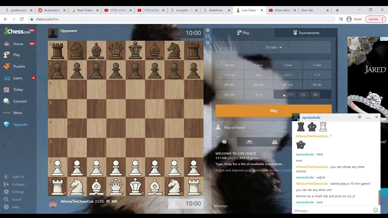 chess.com how to change game time - YouTube