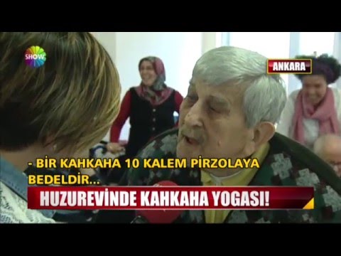 Huzurevinde kahkaha yogası!