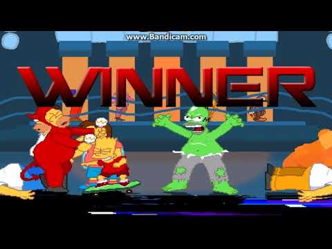 M.U.G.E.N 4x Homer J. Simpson Vs 4x Homero Simpson