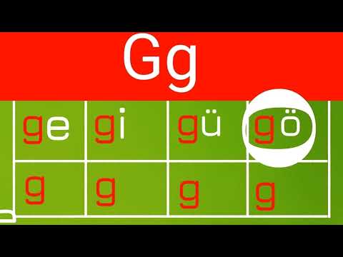 Gg sesini öğrenelim. Hece, kelime ve cümle çalışması yapalım.