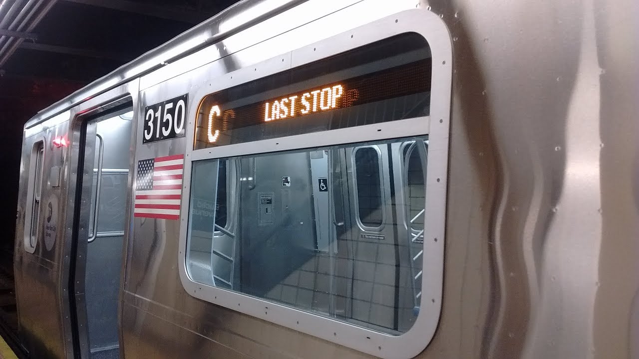NYC Subway HD: Bombardier R179 C Train Departs @Euclid Avenue (11/23/18 ...