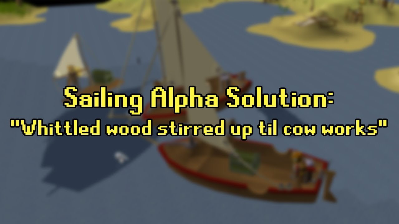 "Whittled wood stirred up til cow works" Alpha Sailing Mermaid Solution ...