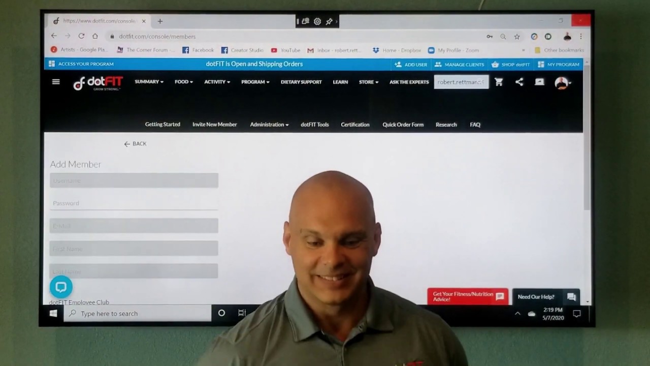 Adding and Managing Clients with the dotFIT System - YouTube