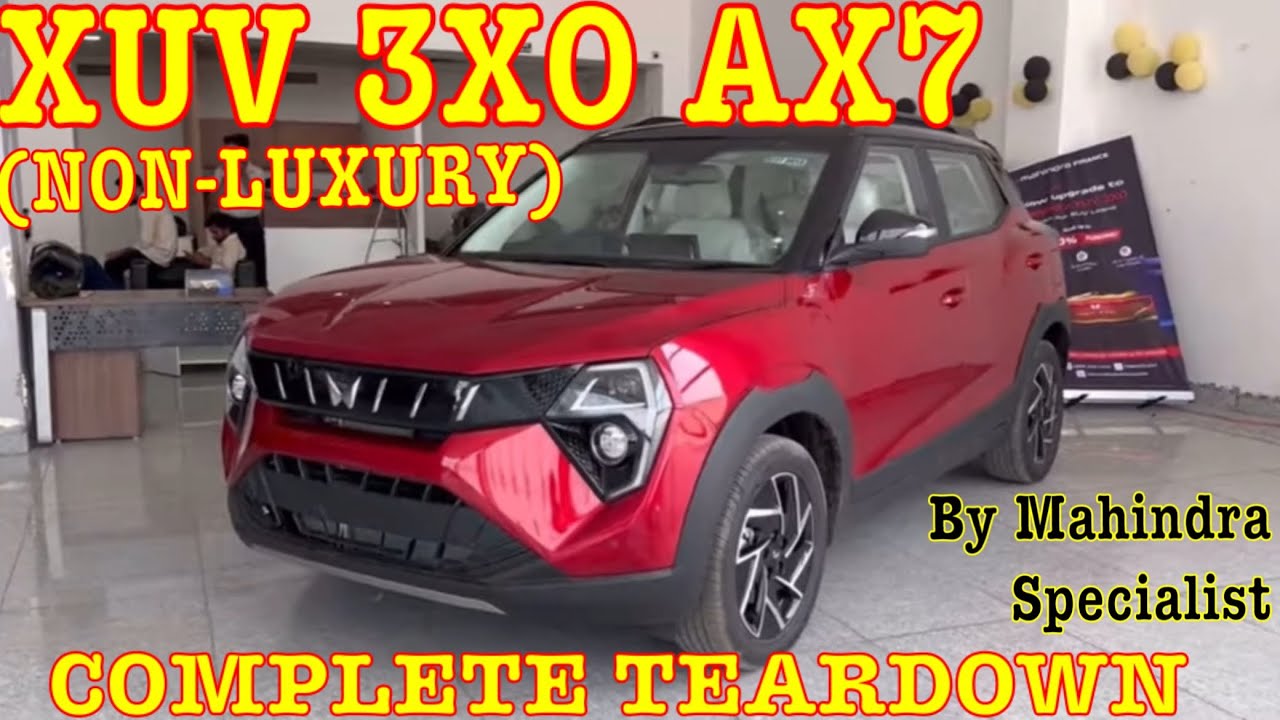 Mahindra XUV 3XO AX7 Model/Variant (Non-Luxury Pack) Full Details ...