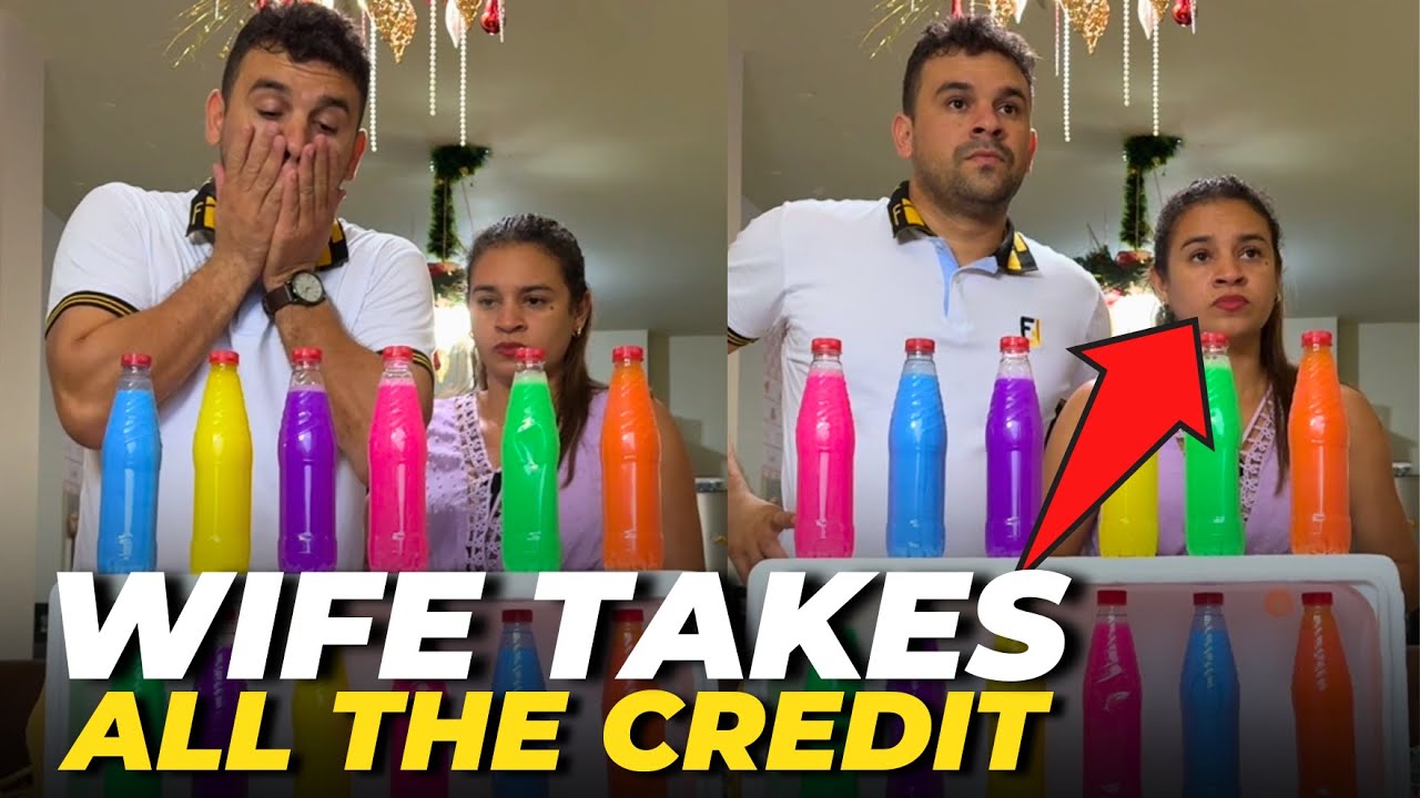 Frustrating TikTok Bottle Challenge: Wife Takes the Credit?! # ...