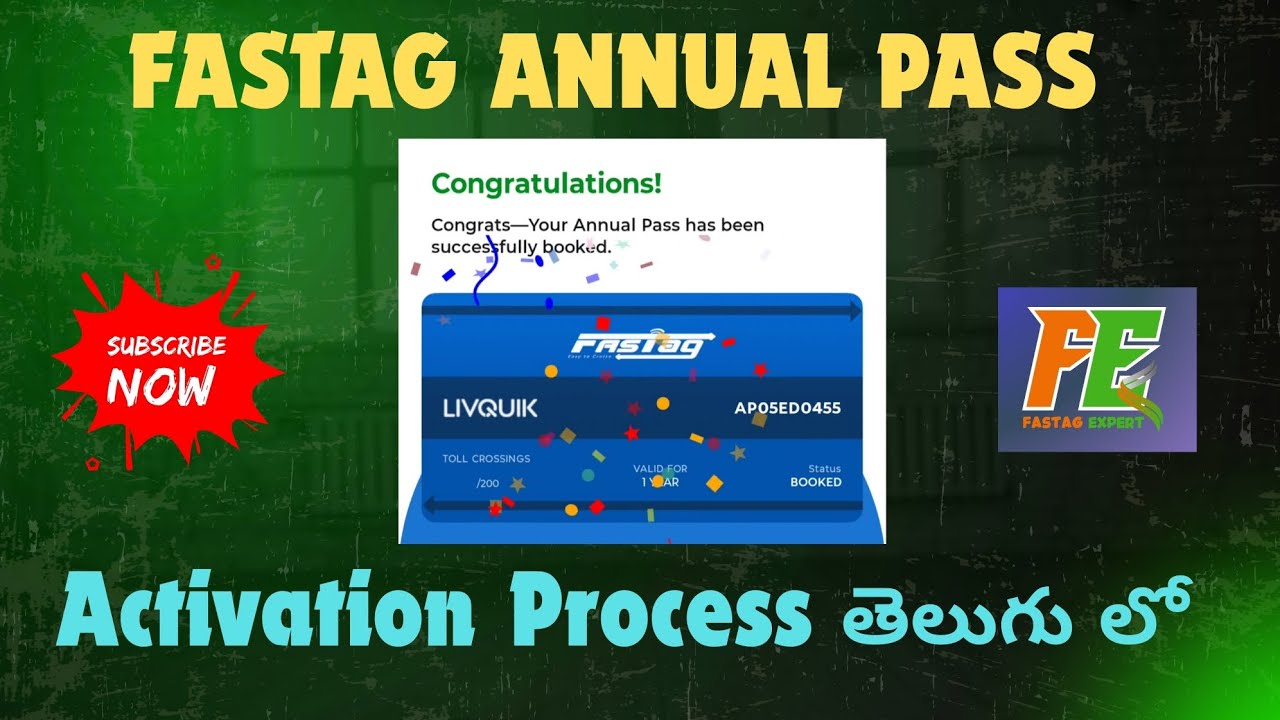 ANNUAL PASS ACTIVATION PROCESS || FASTAG FREE TOLL PASS - YouTube
