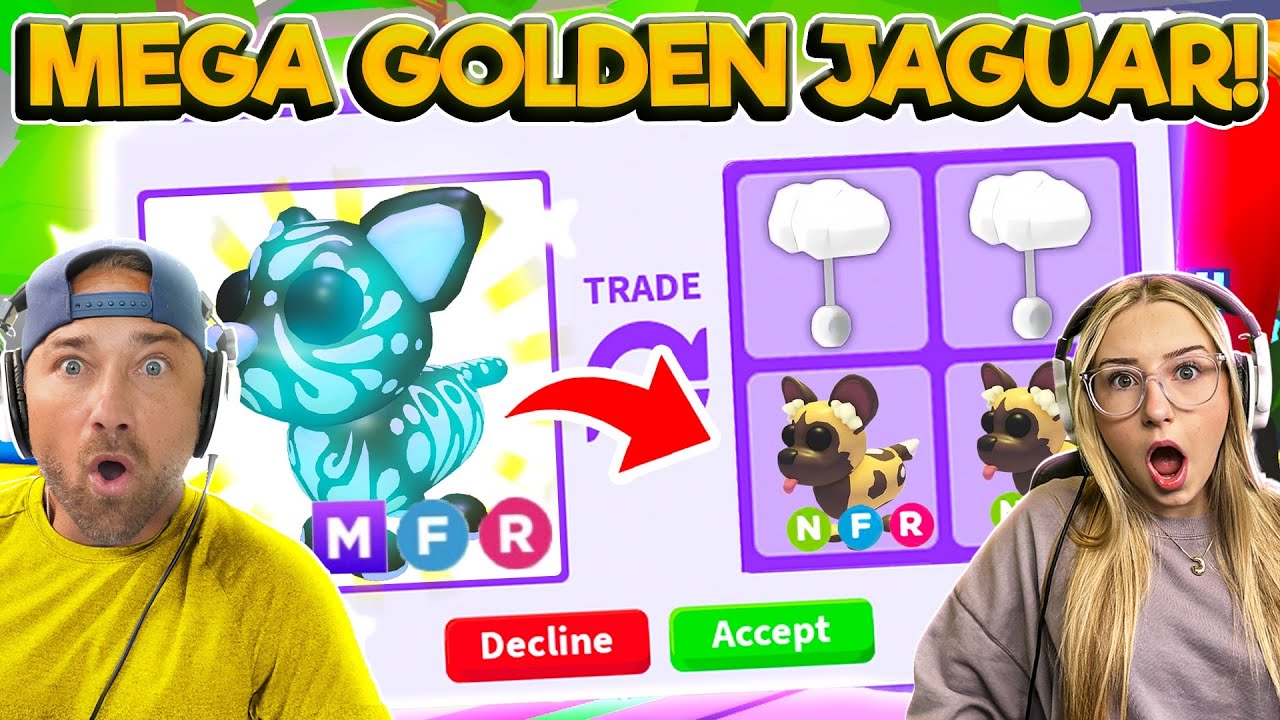 The NEW MEGA GOLDEN JAGUAR Get's The Best Trade EVER! Roblox Adopt Me! - YouTube