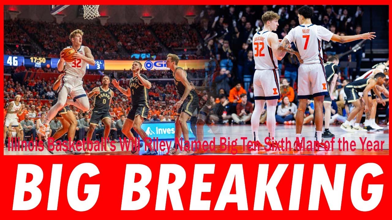 Illinois Basketball's Will Riley Named Big Ten Sixth Man of the Year ...