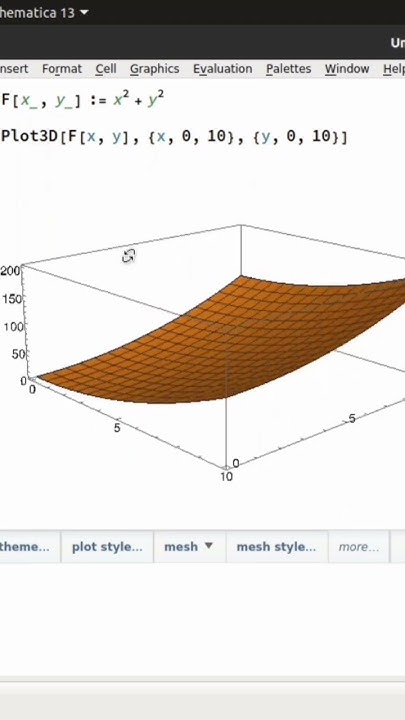 Plot 3D in mathematica - YouTube
