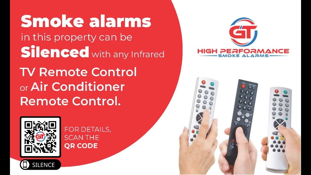How to Silence GT Smoke Alarms - QR CODE - YouTube