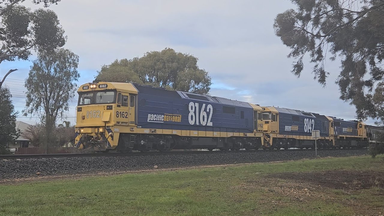 7734V PN loaded grain service Dimboola to Geelong, 0830, 21/8/24 ...
