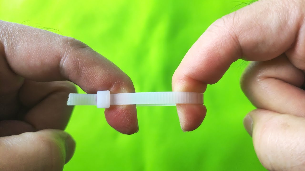 How to open cable ties without cutting - YouTube