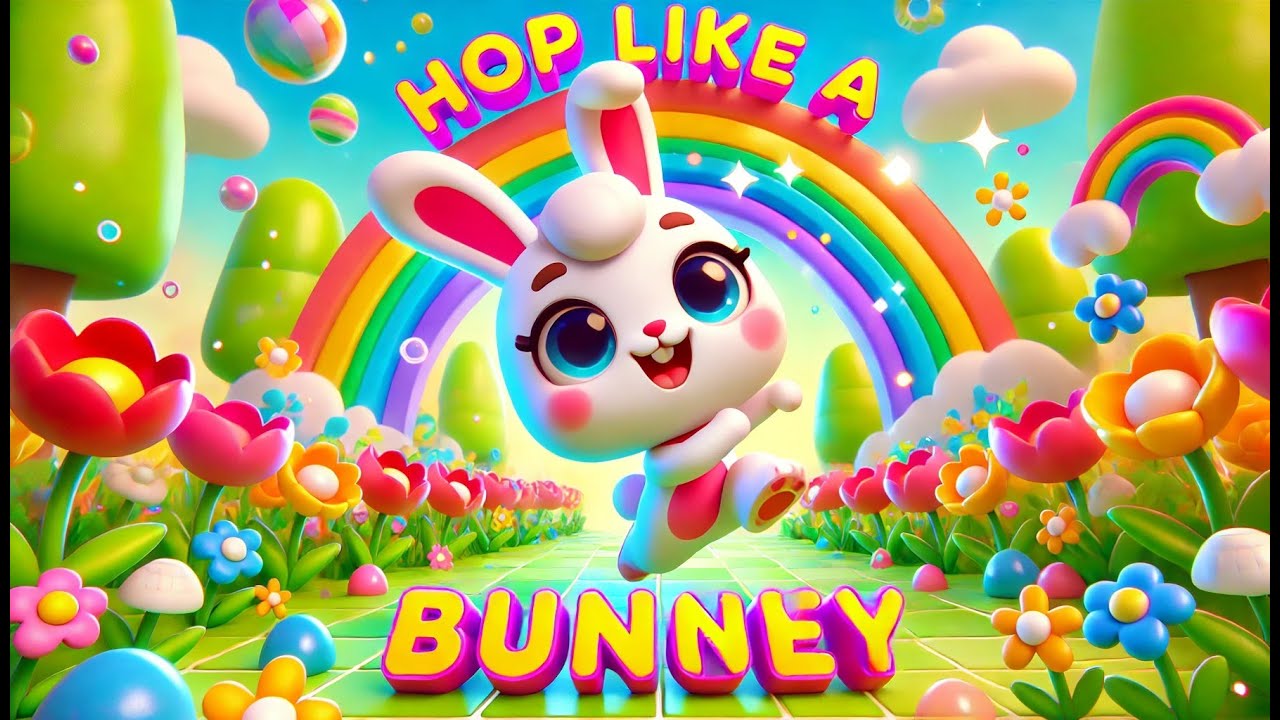 Hop Like a Bunny! Fun Kids Action Song & Dance - YouTube