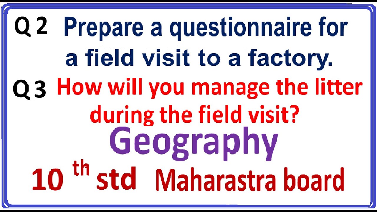 Prepare a questionnaire for a field visit to a factory - YouTube