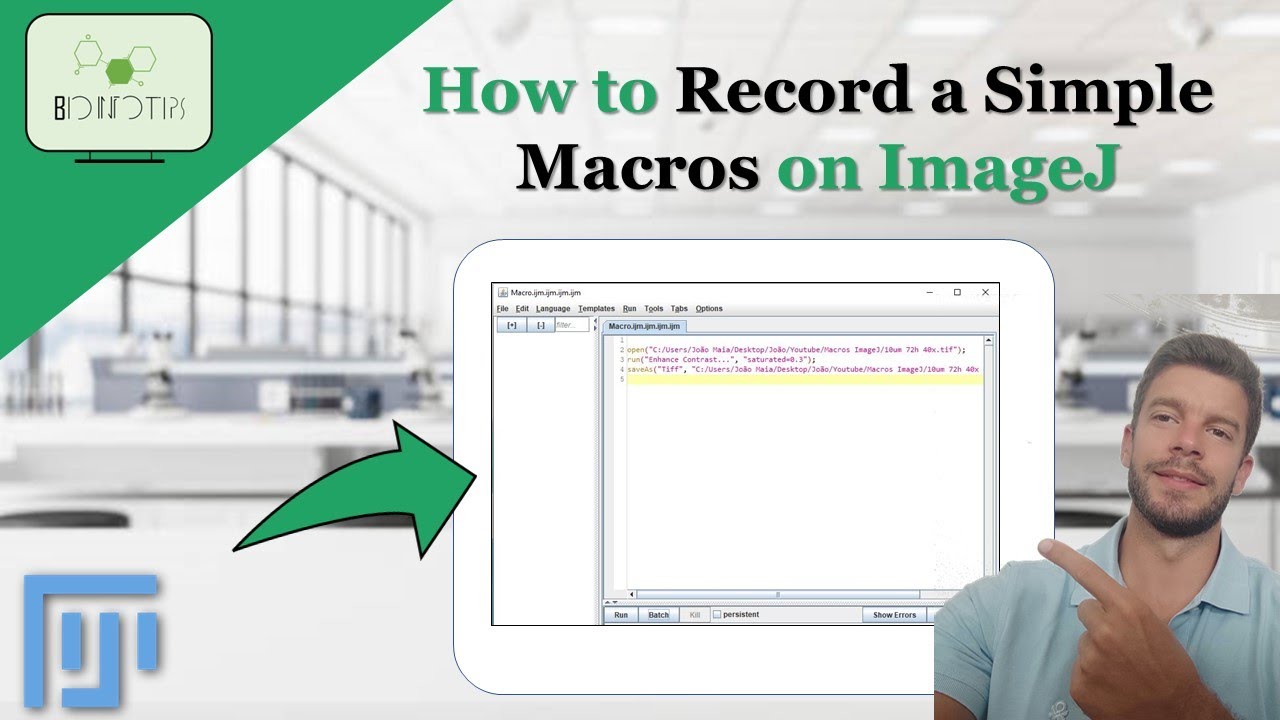 How to record a Simple Macros on ImageJ Fiji #macro #macros #imagej #fiji - YouTube
