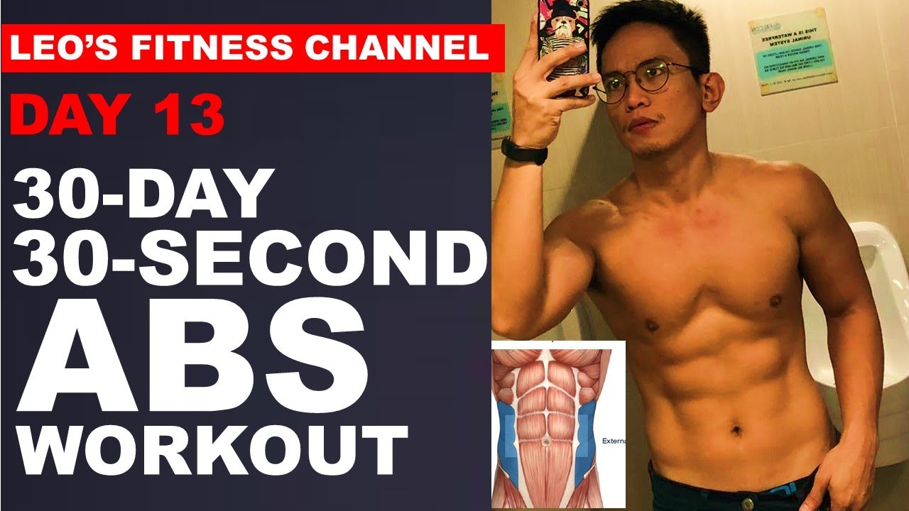 30-DAY 30-SECOND ABS WORKOUT: DAY 13 - YouTube