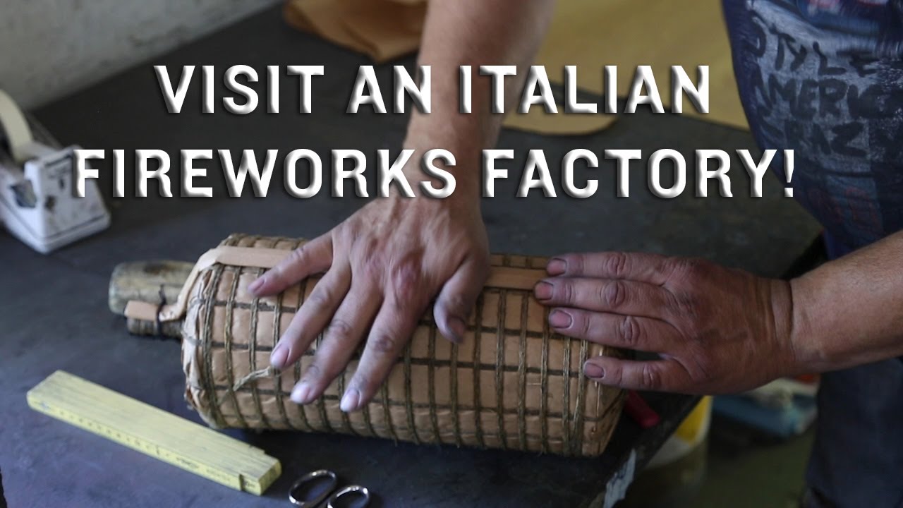 Visit an Italian Fireworks Factory - Big multi-break canister shells ...