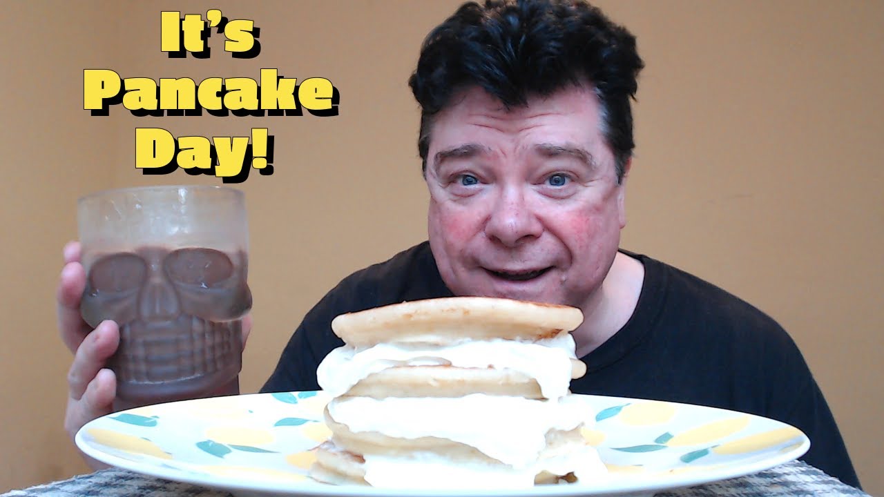 ASMR - Eating Pancakes With A Chocolate Milk On Pancake Day (Lost Cable ...