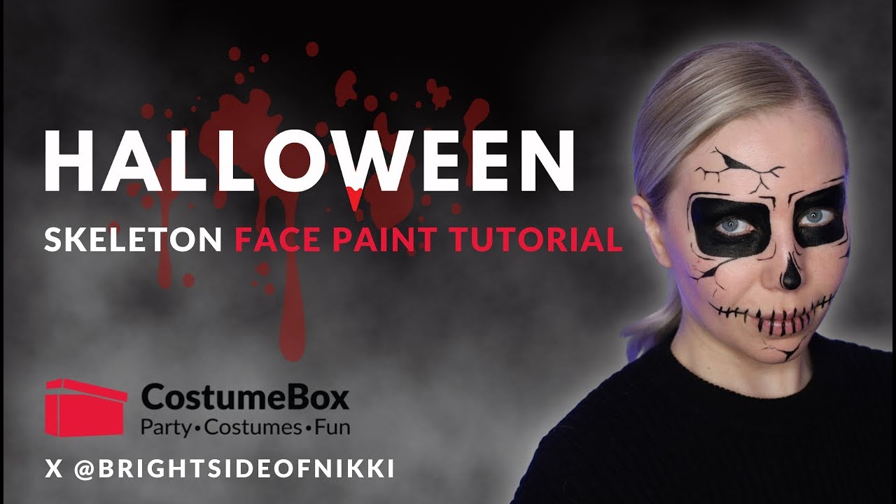 Kids Skeleton Face Painting