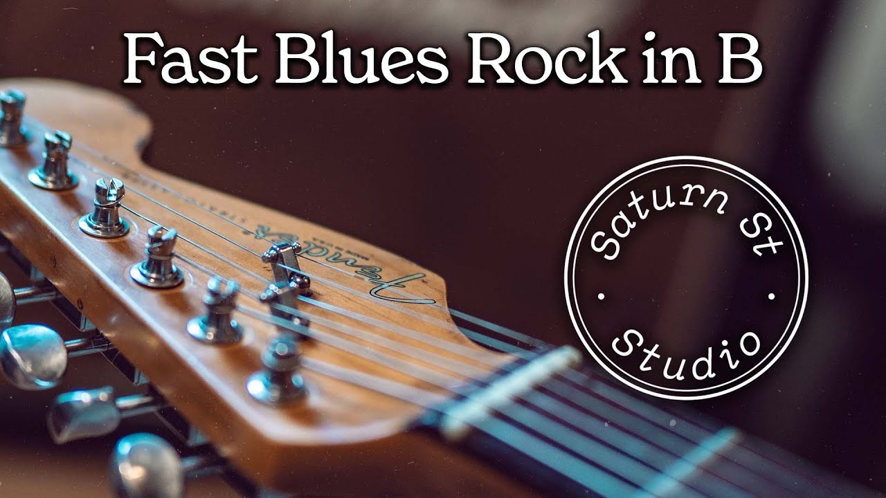 Fast Blues Rock Guitar Backing Track Jam in B - YouTube