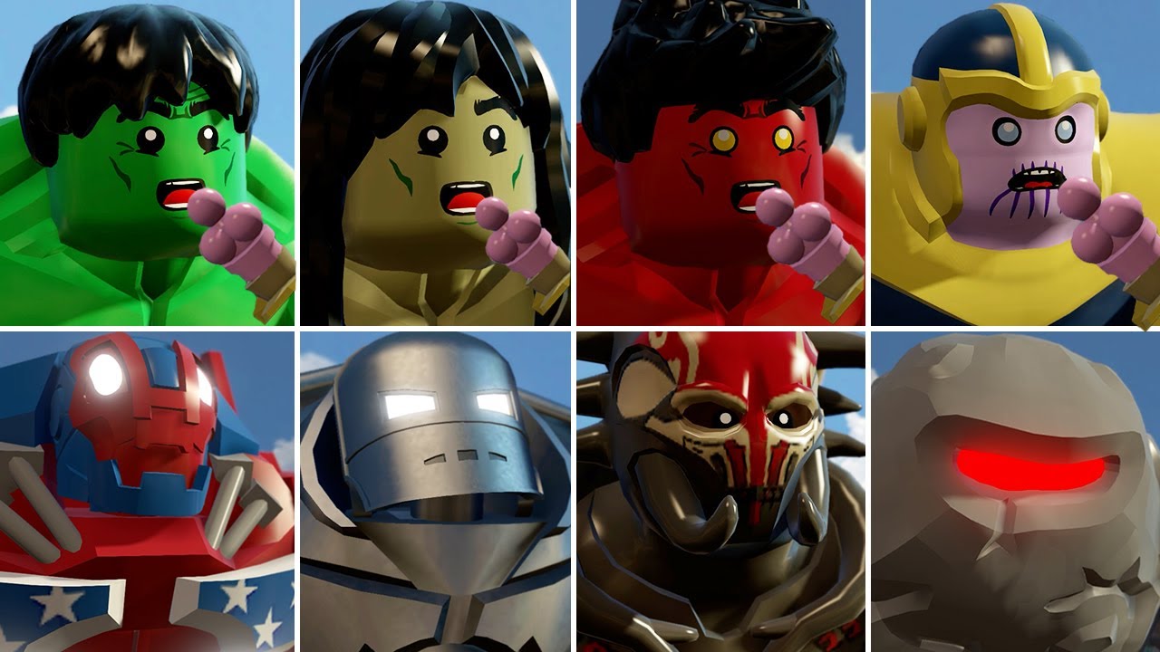 All Big-Fig Characters Hulk Smash Spider-Man in LEGO Marvel's Avengers ...