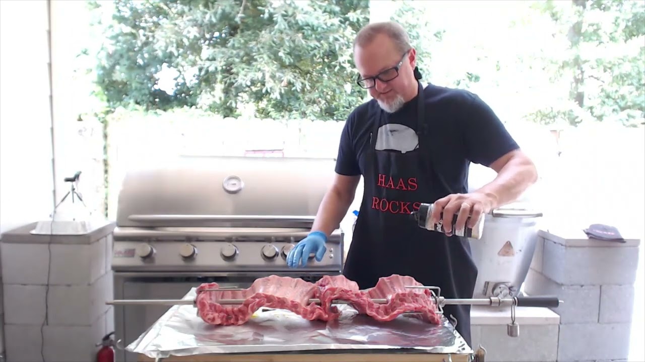 Jimbo's BBQ HAASIENDA, with Jim Haas. Today's recipe: Rotisserie baby ...