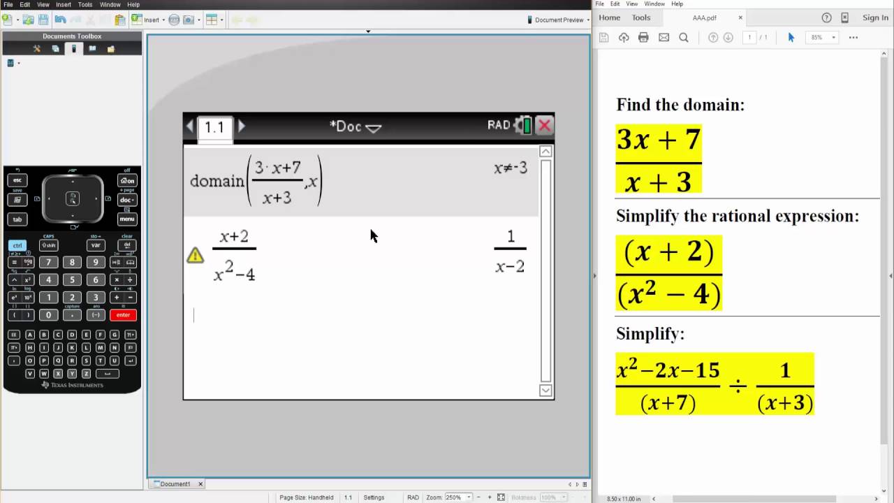 PreCal Rational Expressions TI nSpire CX CAS YouTube precal-rational-expressions-ti-nspire-cx-cas-youtube