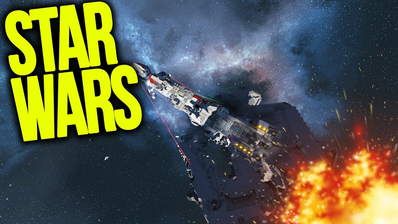 STAR WARS Multi-crew EPIC BATTLE! - Space Engineers - YouTube