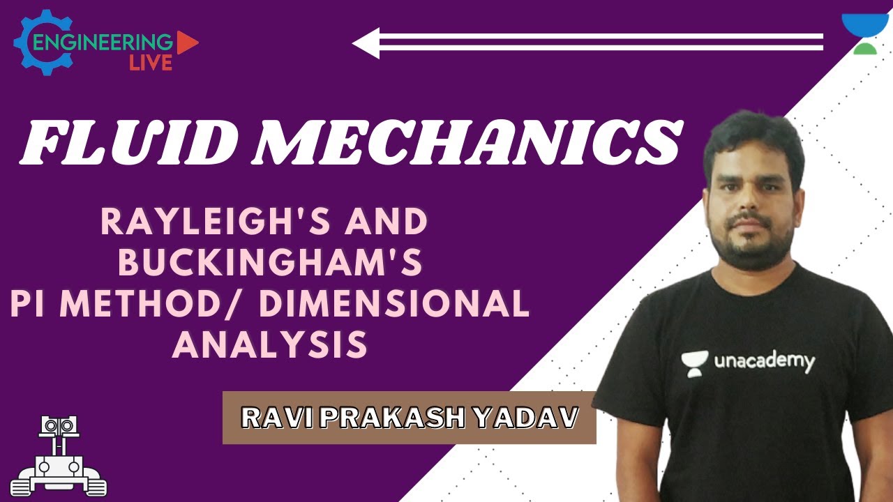 L 31 | Rayleigh's and Buckingham's PI Method Dimension Analysis | Fluid ...