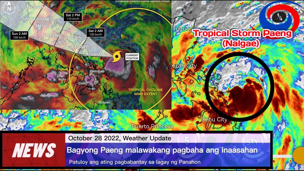 Bagyong Paeng, nalalapit na sa Bicol Region at Northern Samar| Weather ...