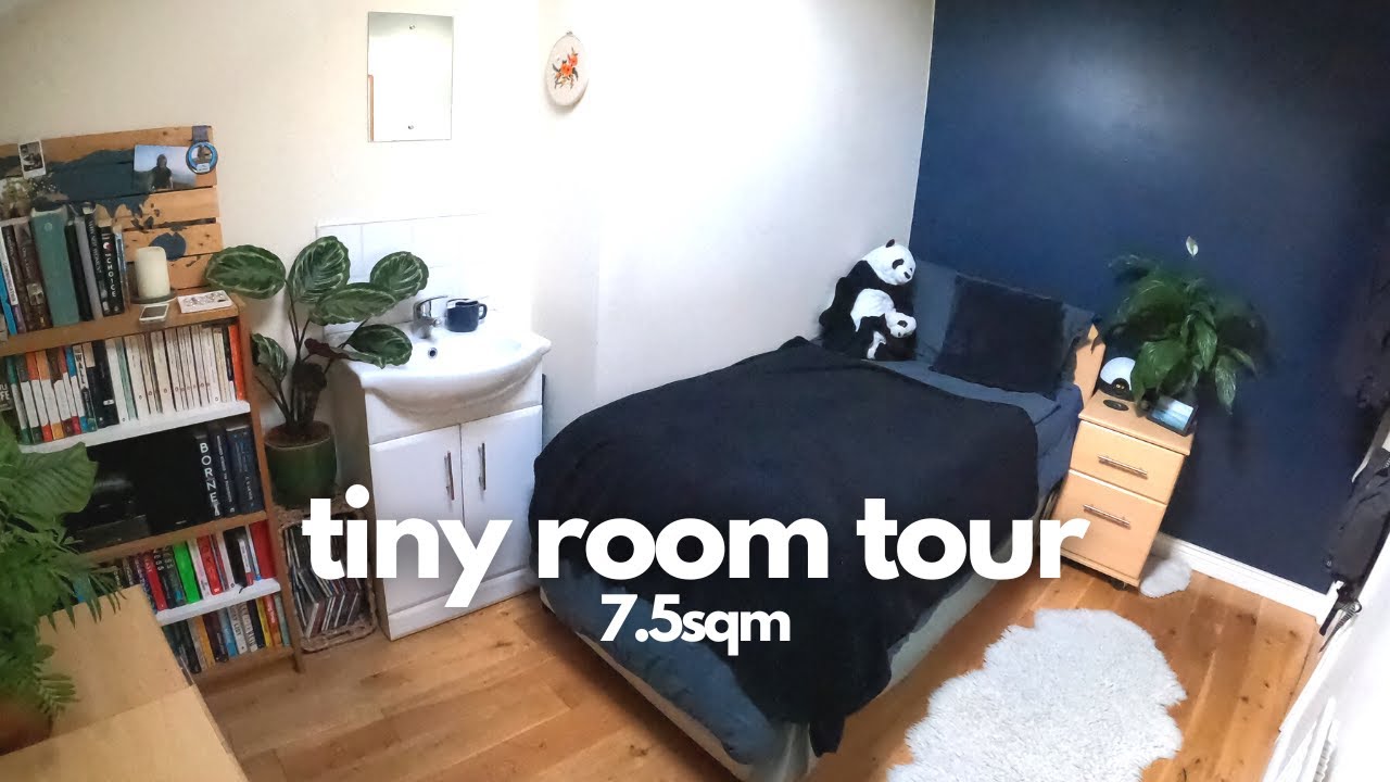 Room Tour | 7.5 Sqm Bedroom | Plants, Books, Minimal - YouTube