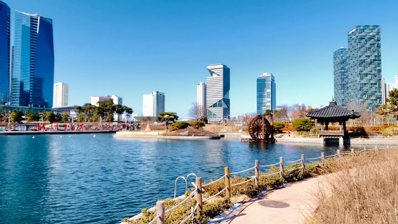 [LIVE] Walking in Songdo Central Park, Incheon 인천 송도 센트럴파크 라이브 걷기 - YouTube