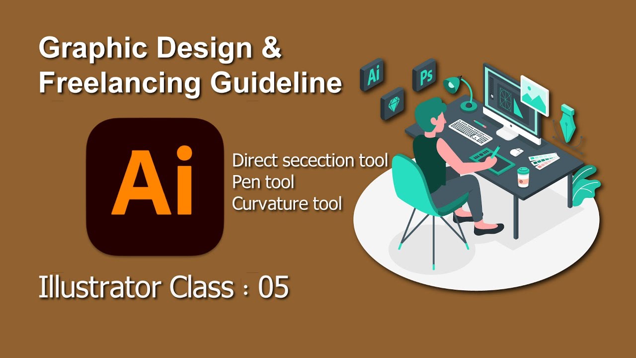 Graphics Design Adobe Illustrator Class-5 - YouTube