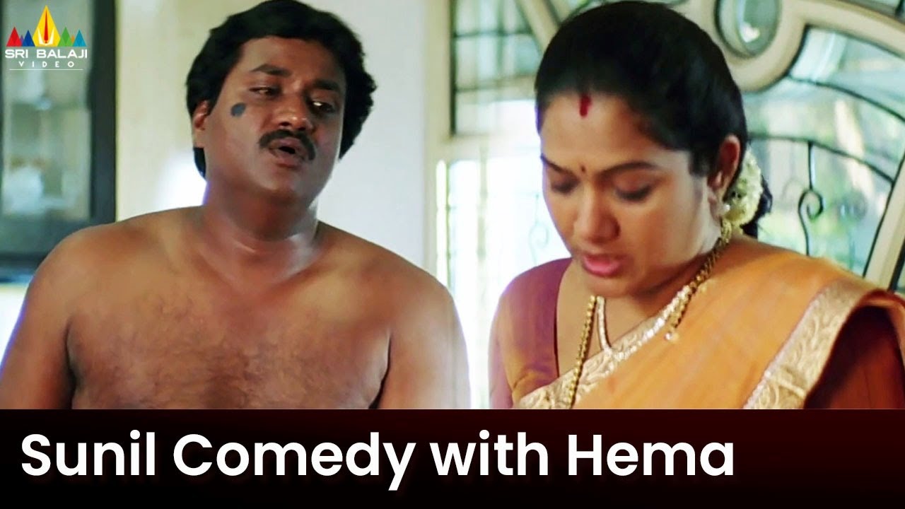 Sunil Comedy with Hema | Telugu Movie Scenes | Ravi Teja, Shriya Saran@SriBalajiMovies - YouTube