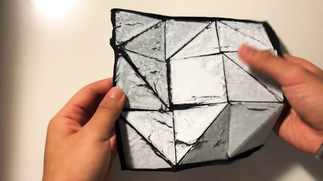 3D Print on Fabric / Square Origami - YouTube
