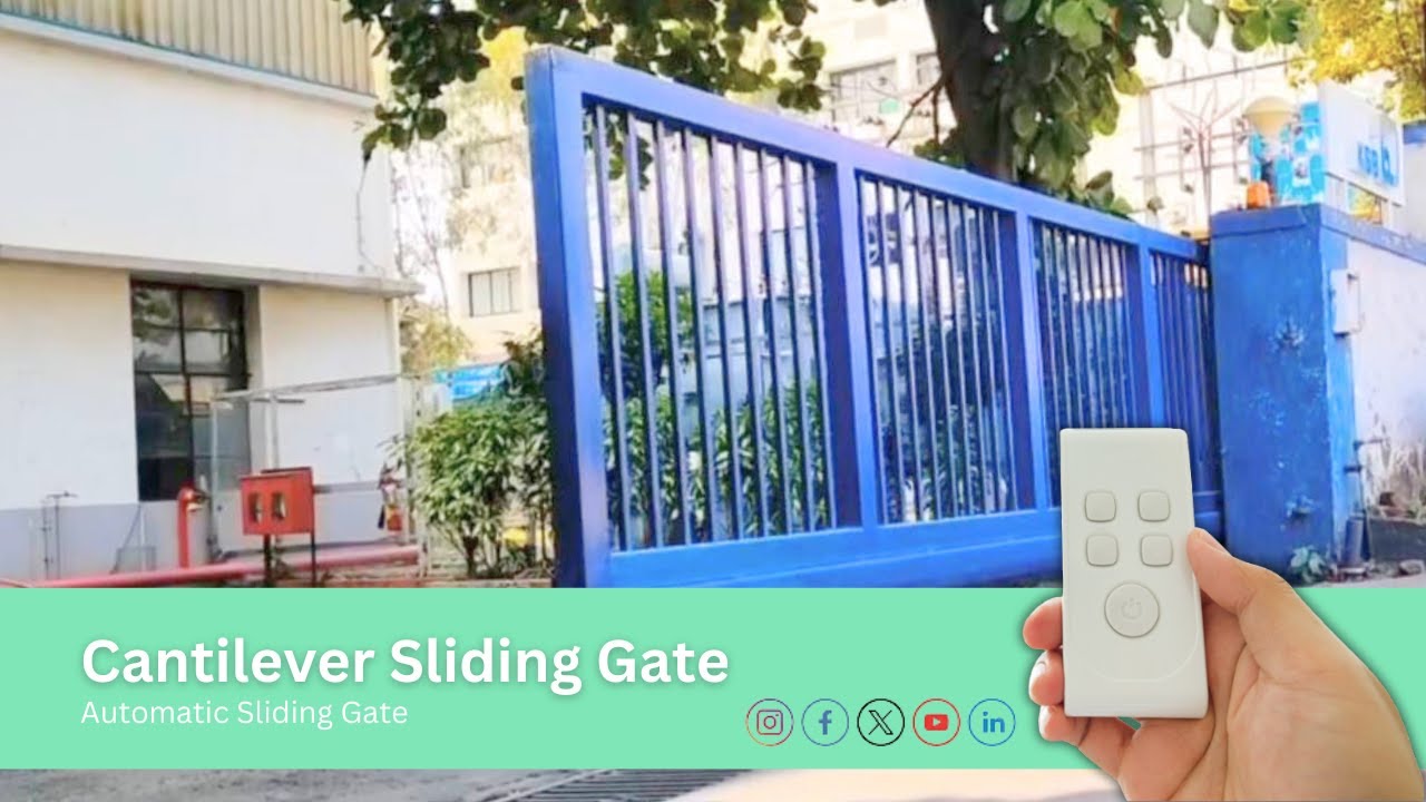Automatic Cantilever Sliding Gate | Trackless Sliding Gate | Sliding ...