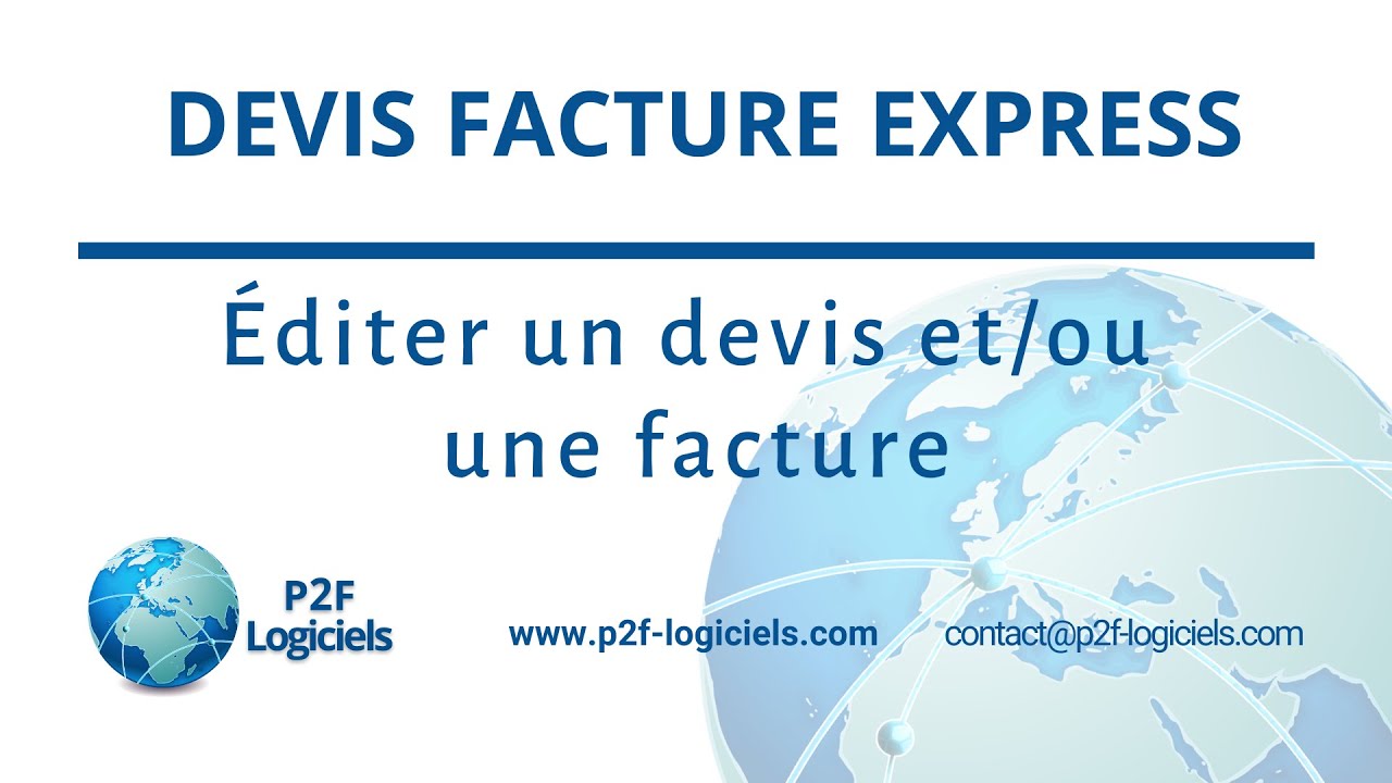 Comment éditer un devis ou une facture sur Devis Facture Express - YouTube