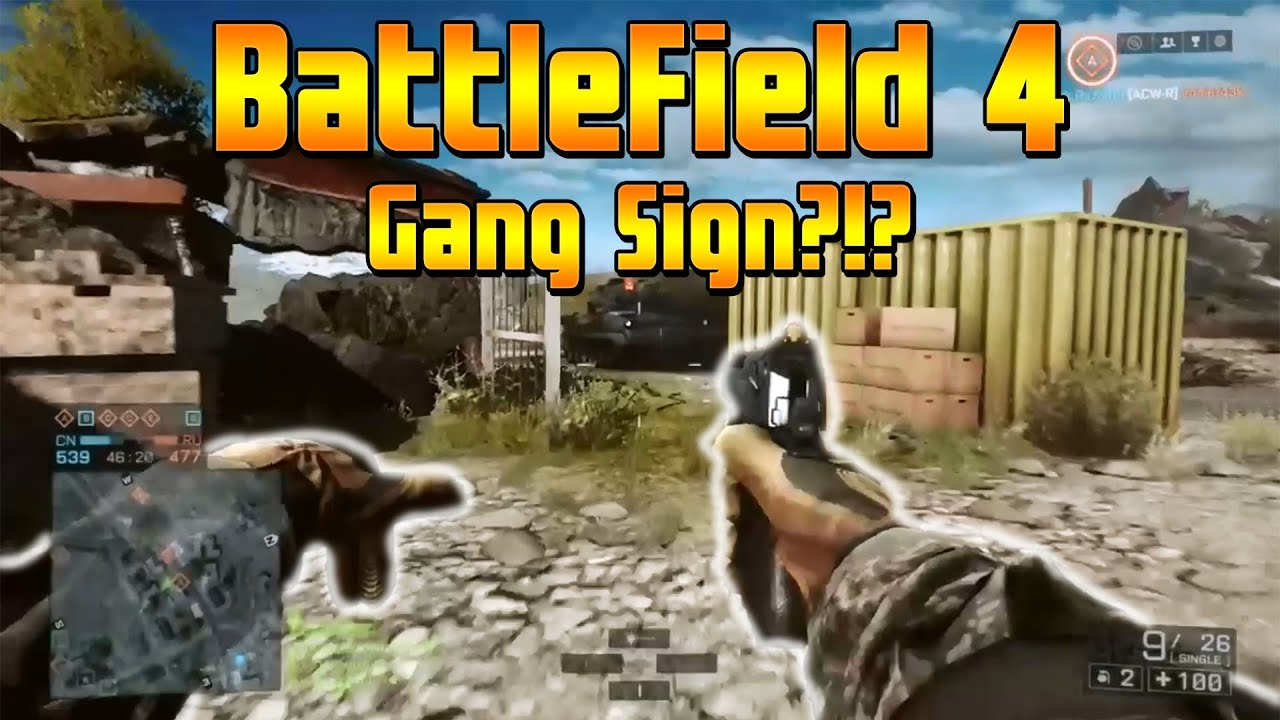 Battlefield 4 Gang Sign Glitch - YouTube