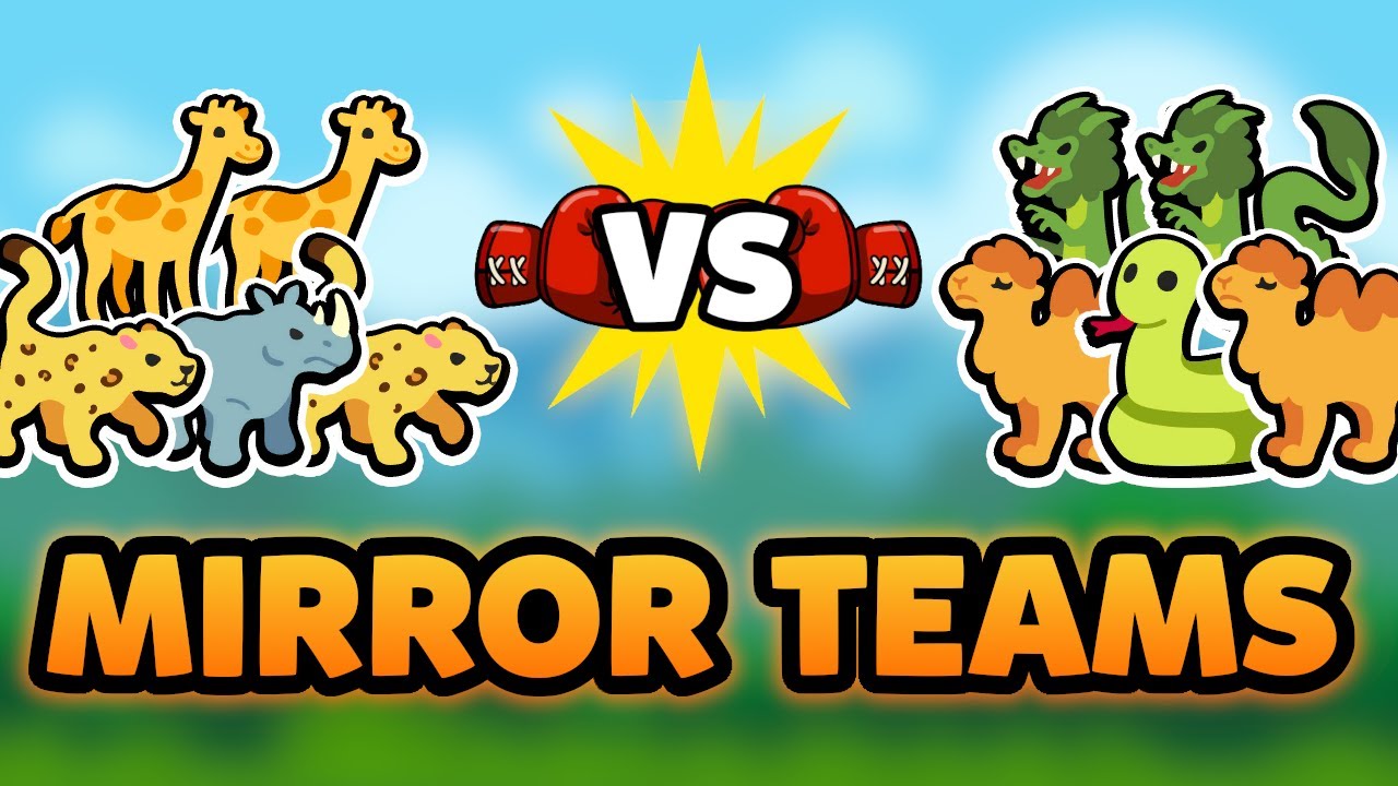 Super Auto Pets but we have to have SYMMETRICAL TEAMS - YouTube