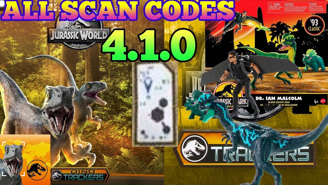 Jurassic World DINOTRACKERS 2023 Facts App Scan Code All Dinosaurs ...