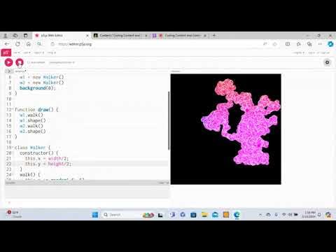 Java Script: OOP | Classes | Coloured Random Walk in P5 - YouTube