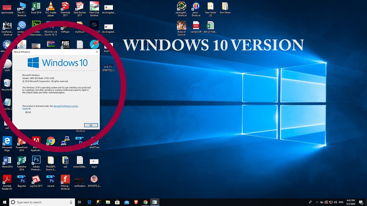 How to know your windows 10 version ? 2020 - YouTube