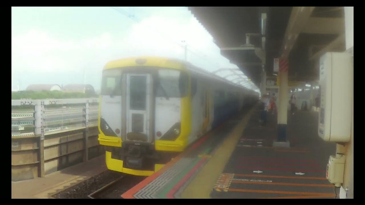 【JR京葉線】 E257系500番台NB-18編成 特急 わかしお7号 安房鴨川行き 新木場通過 - YouTube