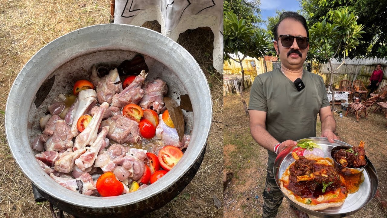 Goat Nalli recipe | बकरे की नलिया ही नलिया | Rawal fort Jaipur - YouTube