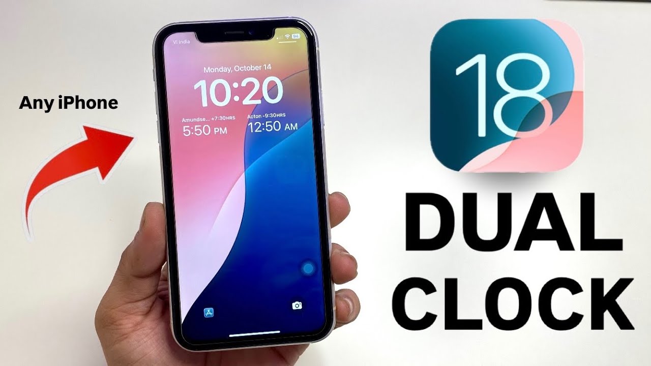 iOS 18 Dual Clock Feature - How to Enable on any iPhone - YouTube