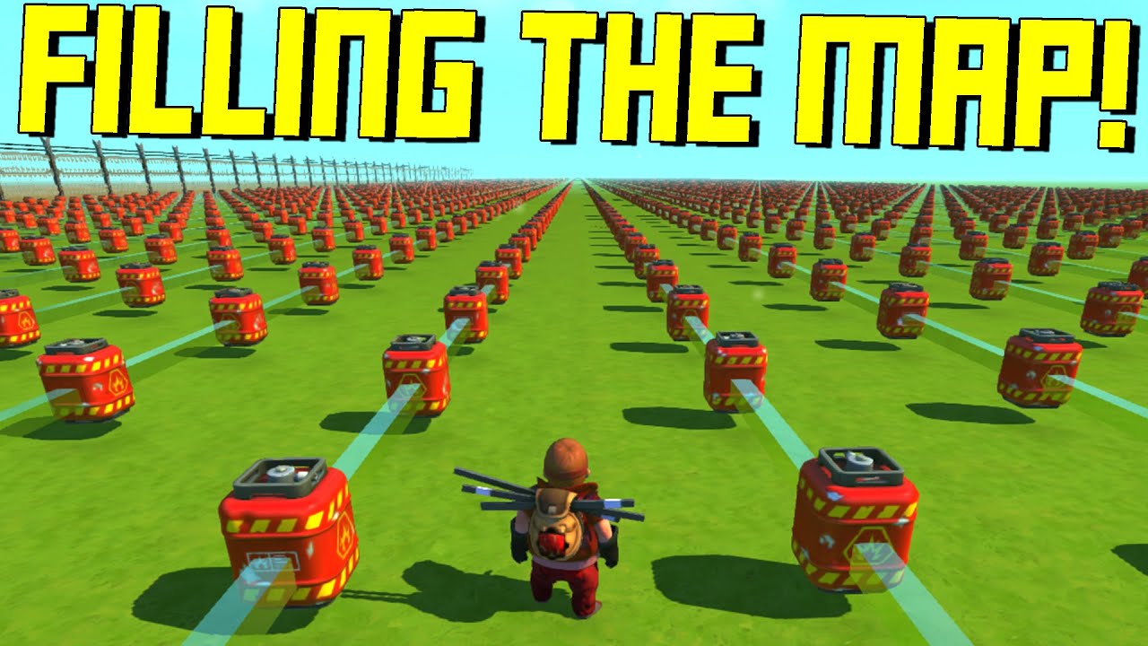 I Filled The Map With Bombs Until My GPU Almost Quit - Scrap Mechanic ...