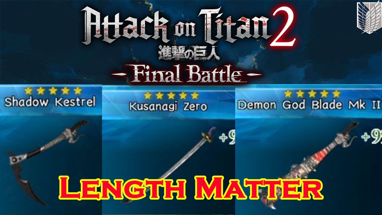 Blade Length Matters - AOT 2 Final Battle - YouTube