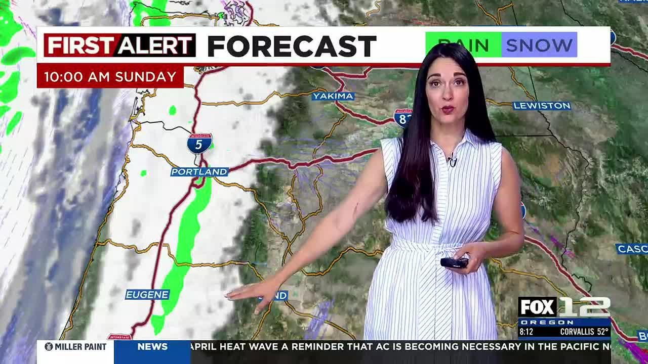 First Alert Sunday morning FOX 12 weather forecast (4/30) - YouTube
