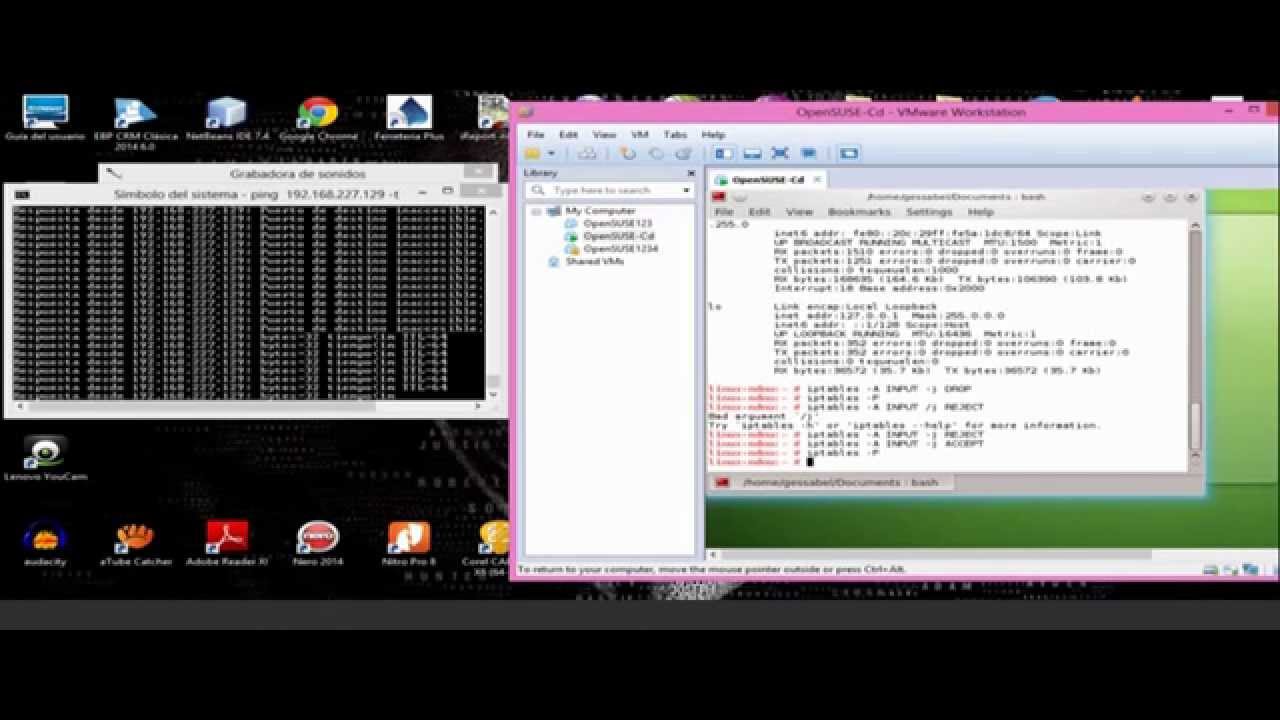 IPTABLES (SUSE-VMWare WorkStation) - YouTube