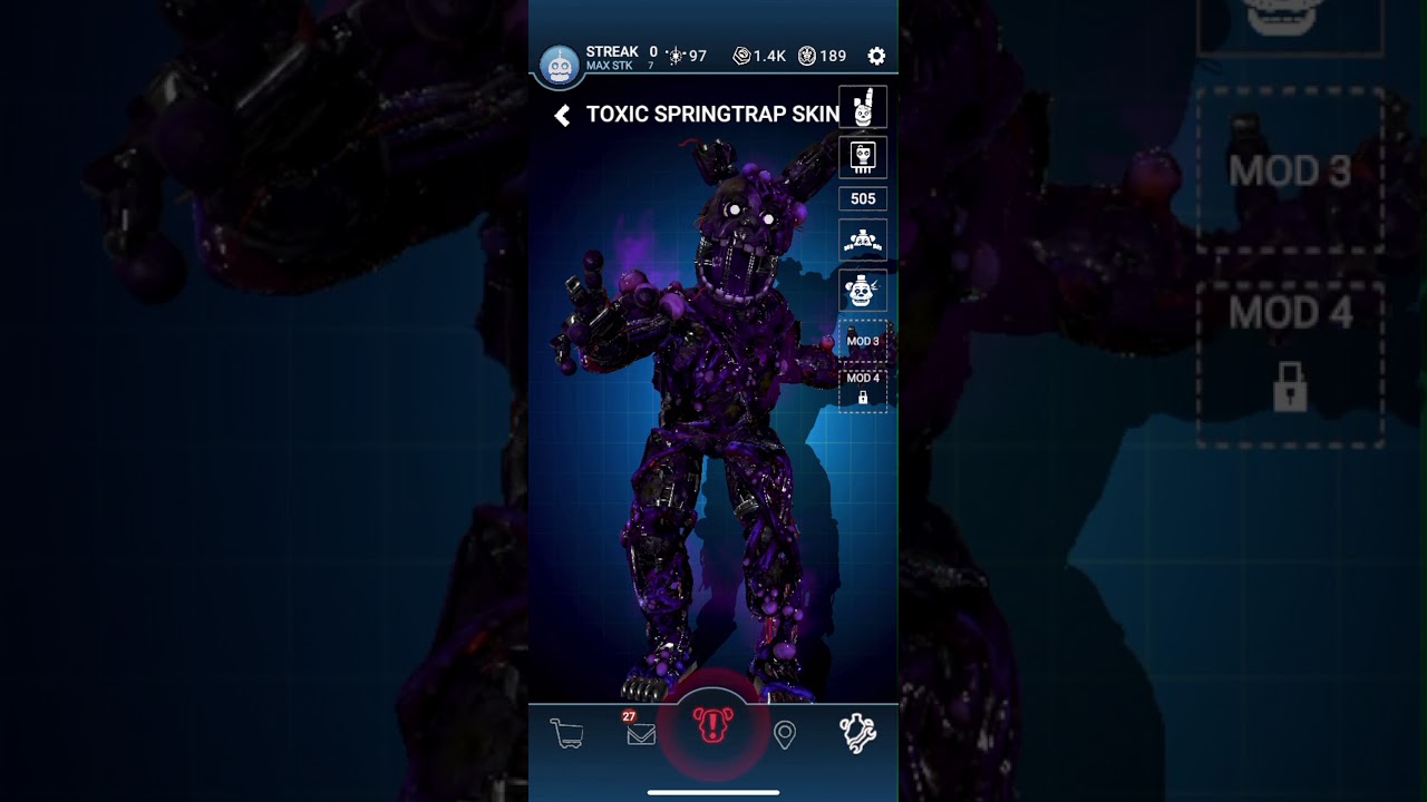 Toxic springtrap skin (Five nights at Freddy’s AR Special delivery ...